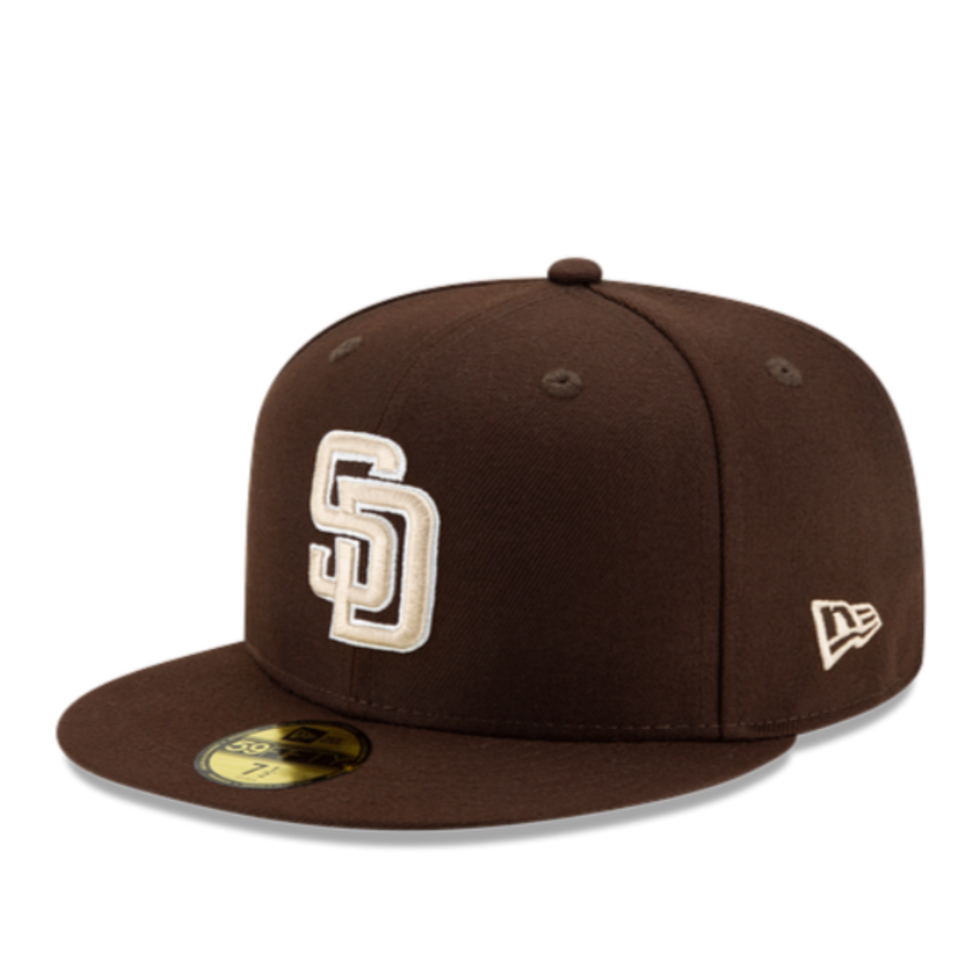 New Era San Diego Padres SD Brown Beige On-Field 59FIFTY Fitted Hat