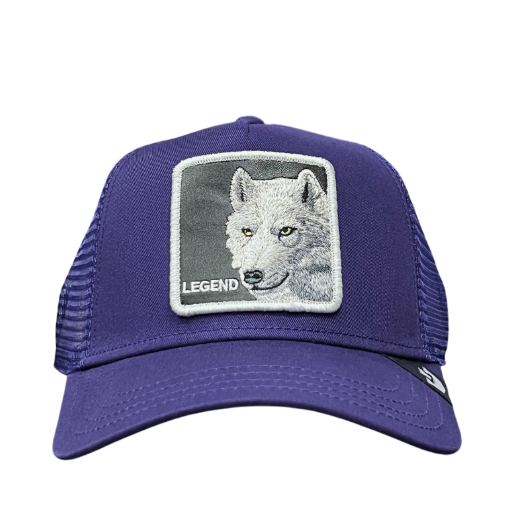 Goorin Bros The Legendary Wolf Purple Mesh Trucker Men's Snapback Hat