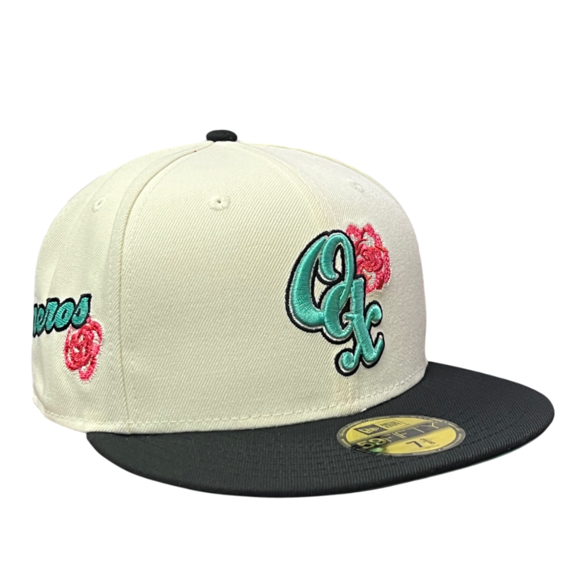 LMB Guerreros de Oaxaca Chrome Black Rose 59FIFTY Fitted Hat